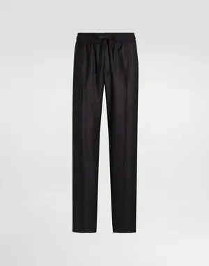 Dolce & Gabbana Bird's Eye Wool Jogging Trousers