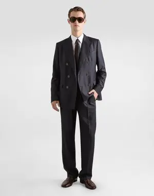 Dolce & Gabbana Bird's Eye Wool Jogging Trousers