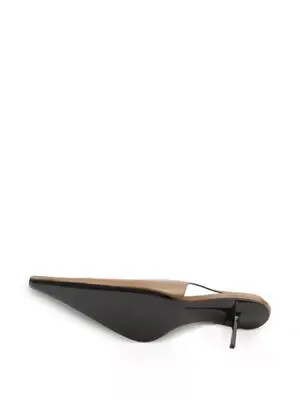 Saint Laurent Babylone Breteuil Slingback Pumps - Brown