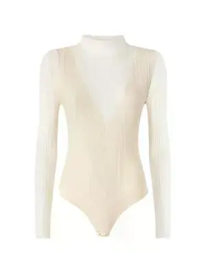 Pinko Semi-sheer Long Sleeve Body