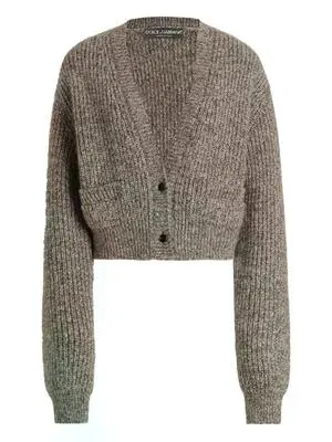 Dolce & Gabbana Chunky-knit Cropped Cardigan