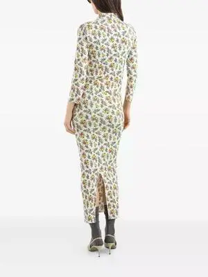 Dolce & Gabbana Floral-print Pencil Midi Skirt