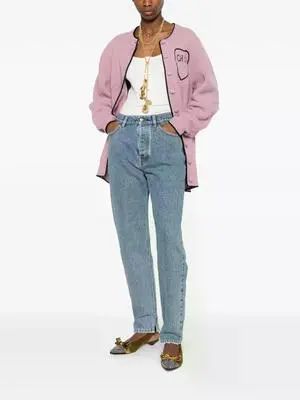 Chloé Logo Rib Knit Cardigan