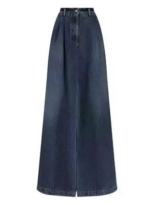 Dolce & Gabbana Pleated Maxi Skirt With Slit