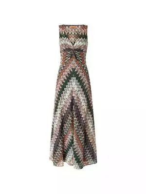 Missoni Patterned V-neck Maxi Dress