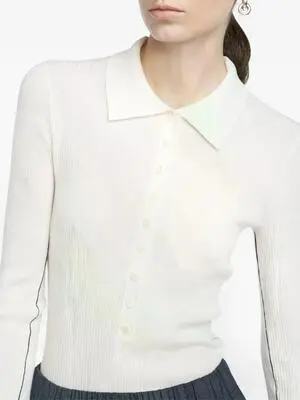 Maria Mcmanus Long-sleeve Button Polo Top