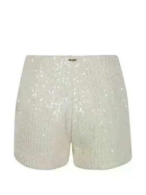 TWINSET Sequin Embellished Shorts - Neutrals