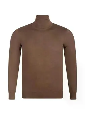 Zegna Cashseta Turtleneck Sweater - Brown