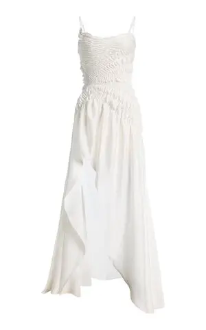 GEORGIA HARDINGE Eclipse Satin Maxi Dress - Ivory