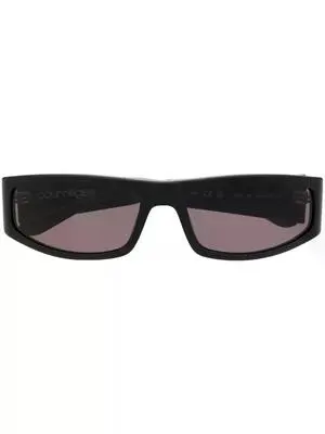 COURREGES Logo-print Sunglasses - Black