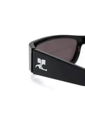 COURREGES Logo-print Sunglasses