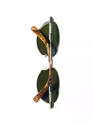 Jacquemus Alba Oval-frame Sunglasses - Silver