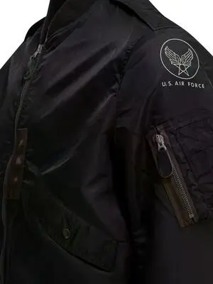 BUZZ RICKSON'S Zip Bomber Jacket - Black