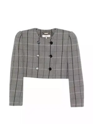 Chloé Double-breasted Check Jacket
