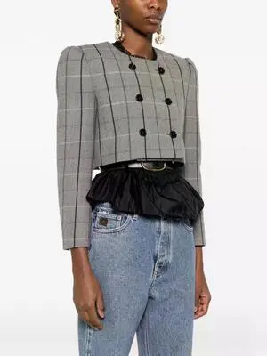 Chloé Double-breasted Check Jacket