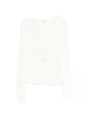 Chloé Henley Scoop-neck T-shirt