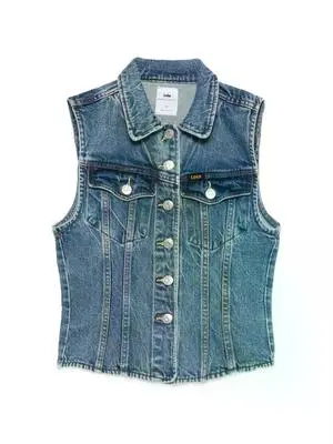 LOIS Buttoned Denim Gilet