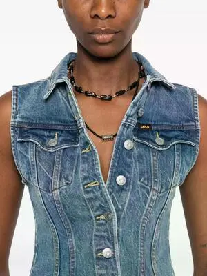 LOIS Buttoned Denim Gilet