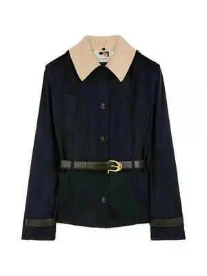 Ports 1961 Belted Ribbed-collar Jacket
