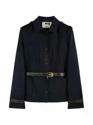 Ports 1961 Belted Ribbed-collar Jacket