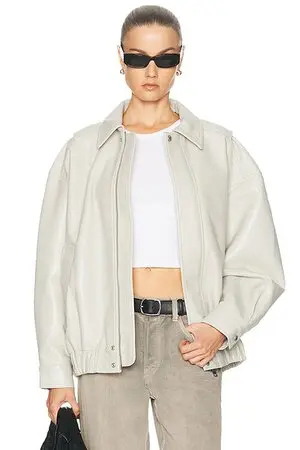 AGOLDE Aston Bomber Jacket - Buff