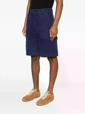 MARANT Patch Pocket Canvas Shorts - Blue