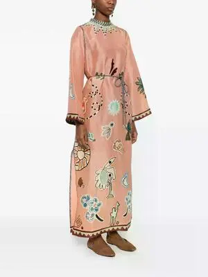 ALEMAIS Laurence Belted Midi Dress