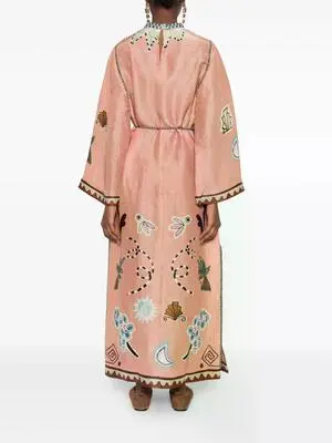 ALEMAIS Laurence Belted Midi Dress