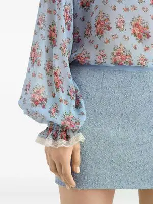 Dolce & Gabbana Floral-print Blouse - Blue