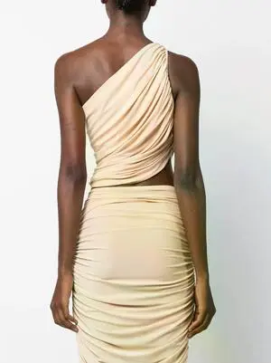 Norma Kamali Draped One-shoulder Top