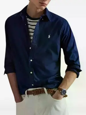 Polo Ralph Lauren Featherweight Logo-embroidered Button-down Cotton Shirt