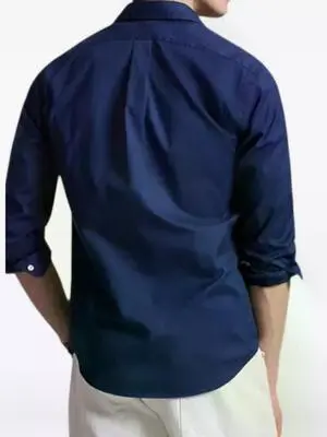 Polo Ralph Lauren Featherweight Logo-embroidered Button-down Cotton Shirt