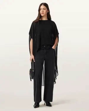 ALLSAINTS Jamie Sheer Oversized Top