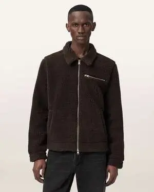ALLSAINTS Otis Sherpa Jacket - Green
