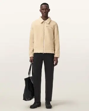 ALLSAINTS Otis Sherpa Jacket - White