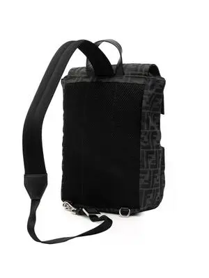 Fendi Small Zucca Canvas Ness Backpack