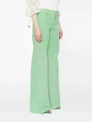 Chloé Cotton Wide-leg Trousers
