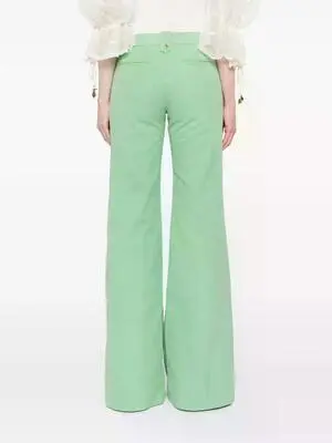Chloé Cotton Wide-leg Trousers
