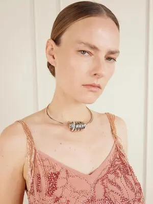 Rabanne Tone And Crystal Choker
