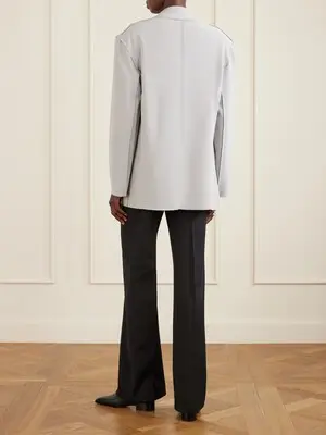 Norma Kamali Single-breasted Stretch-jersey Blazer
