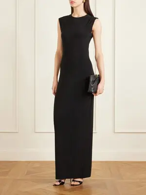 Norma Kamali Stretch-crepe Maxi Dress