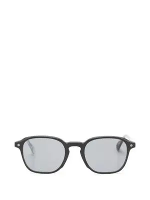 SNOB Pagoda Round-frame Glasses - Black