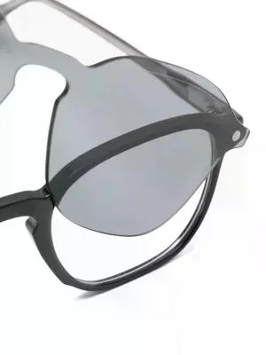 SNOB Pagoda Round-frame Glasses