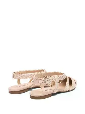 Casadei Buckle-detail Flat Slingback Pumps