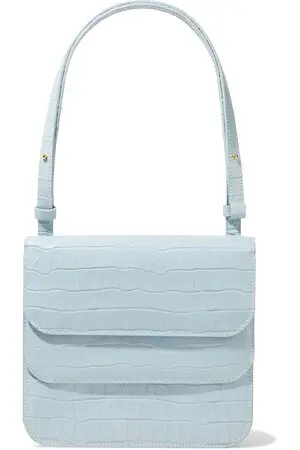 REJINA PYO Ana Croc-effect Leather Shoulder Bag