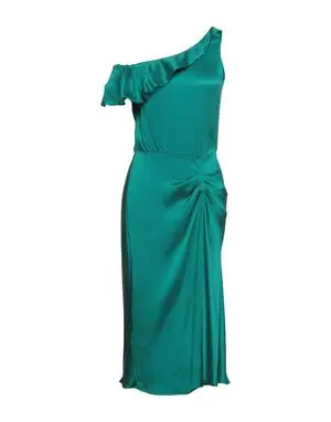 Ba&sh Emerald Midi One-shoulder Dress
