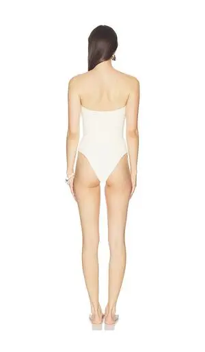 Devon Windsor Amii Lurex One Piece - Pebble