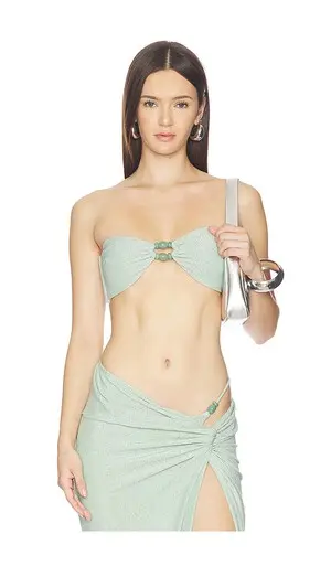 Green Bandeau Bikini