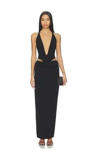 LOVERS AND FRIENDS Poppy Gown - Black