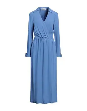 Liviana Conti Flared Midi Dress - Blue